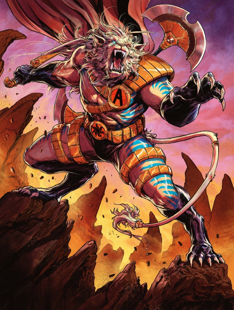 Ajani Steadfast MtG Art from Secret Lair Set by David Rapoza - Art of ...