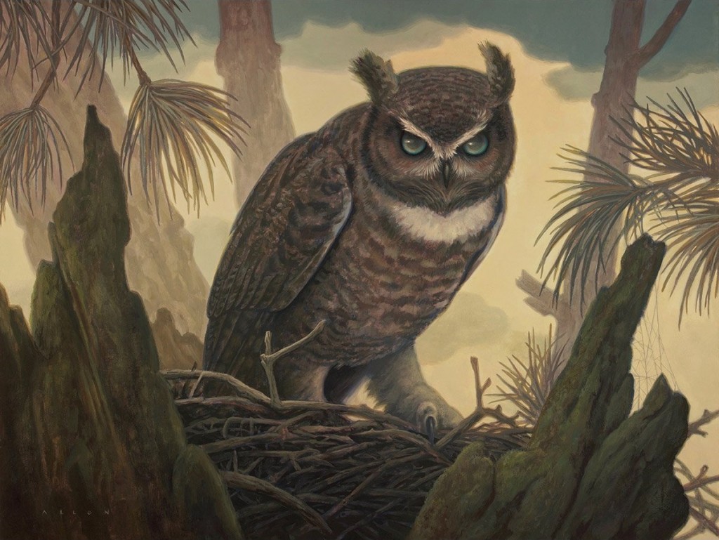 Baleful Strix MtG Art from Secret Lair Set by Allen Douglas - Art of ...