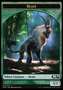 Beast Token MtG Art from Core Set 2019 Set by Jason Felix - Art of ...