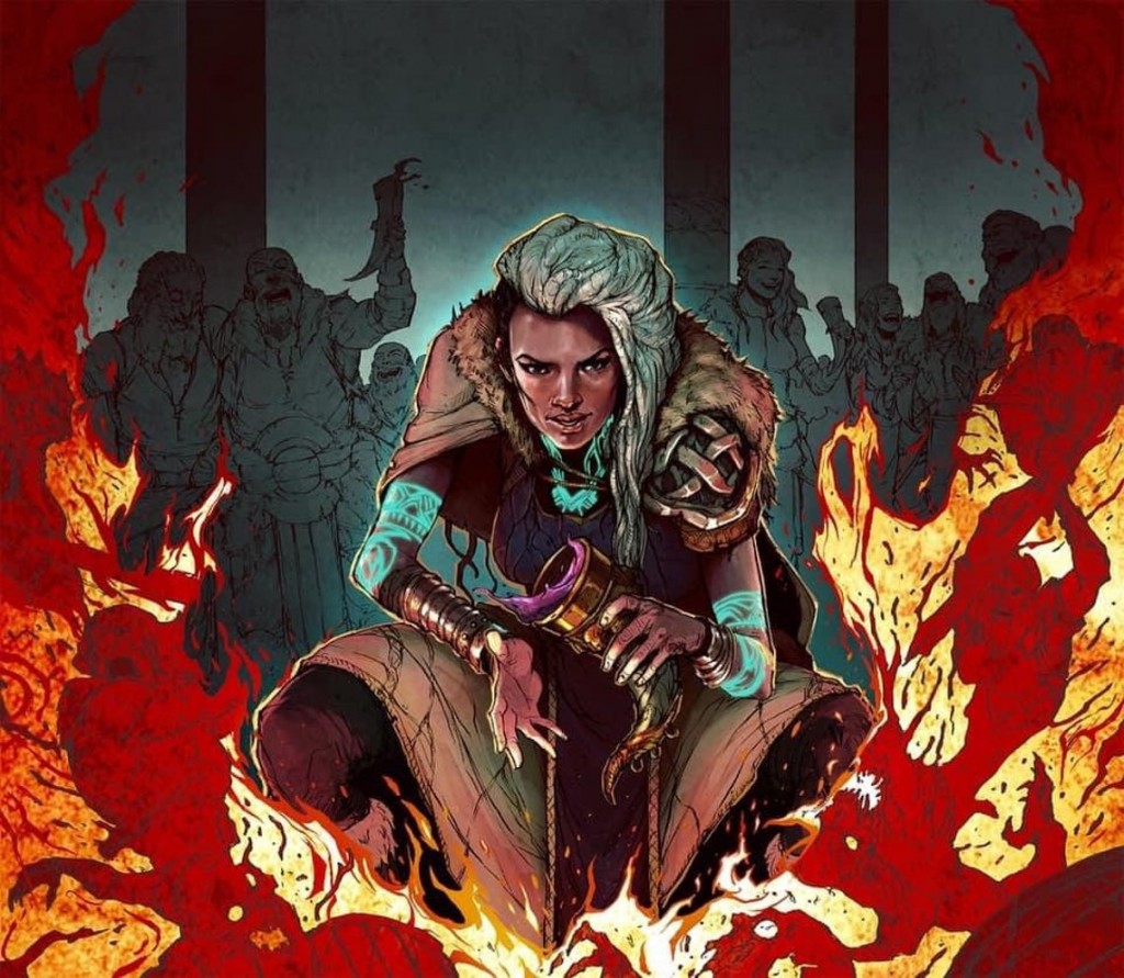 Birgi, God of Storytelling (Variant) MtG Art from Kaldheim Set by Richard Luong - Art of Magic ...