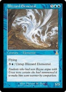 Blizzard Elemental MtG Art from Urza's Destiny Set by Thomas M. Baxa ...