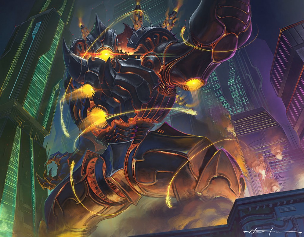 Darksteel Colossus MtG Art from Secret Lair Set by Hector Ortiz - Art of Magic: the Gathering
