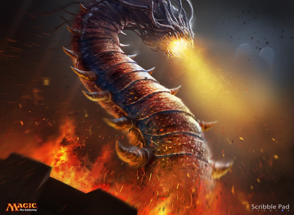 Embermaw Hellion MtG Art from Magic Origins Set by James Paick - Art of ...