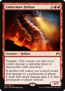 Embermaw Hellion MtG Art from Magic Origins Set by James Paick - Art of ...