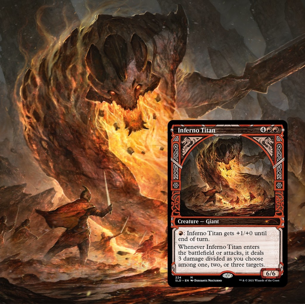 Inferno Titan MtG Art from Secret Lair Set by Dibujante Nocturno - Art ...