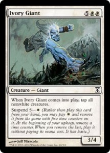 Ivory Giant MtG Art from Time Spiral, Time Spiral Remastered Set by ...