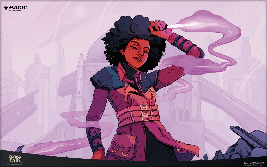 Kaya, Ghost Assassin MtG Art from Secret Lair Set by Dani Pendergast ...