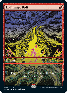 Lightning Bolt MtG Art from Secret Lair Set by Alexis Ziritt - Art of ...