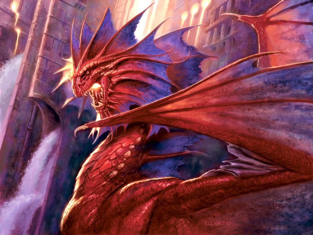 Niv-Mizzet, the Firemind MtG Art from Commander 2017, Guildpact ...