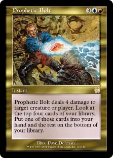 Prophetic Bolt MtG Art from Apocalypse Set by Dave Dorman - Art of Magic: the Gathering