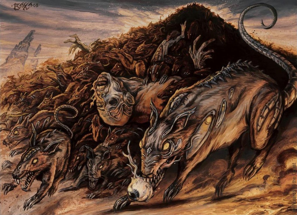 Relentless Rats MtG Art from Fifth Dawn, Magic 2010, Magic 2011, Tenth ...