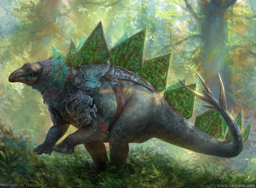 Runic Armasaur MtG Art from Core Set 2019 Set by Randy Vargas - Art of ...