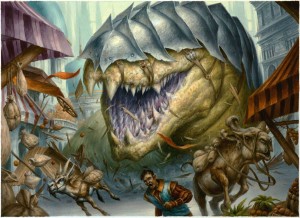 Siege Wurm MtG Art from Guilds of Ravnica Set by Filip Burburan - Art ...