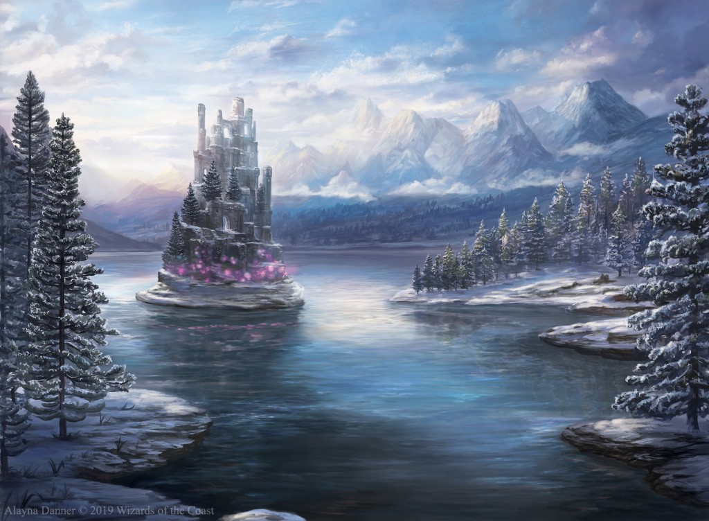 Snow-Covered Island MtG Art from Secret Lair Set by Alayna Danner - Art ...
