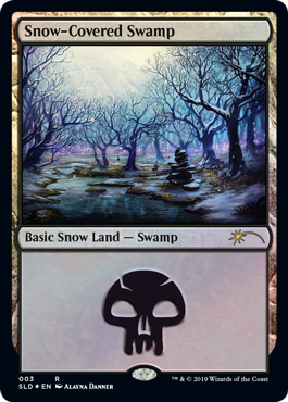 Snow-Covered Swamp MtG Art from Secret Lair Set by Alayna Danner - Art ...