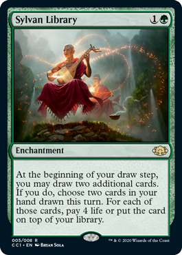 Sylvan Library MtG Art from Commander Collection: Green Set by Bryan ...