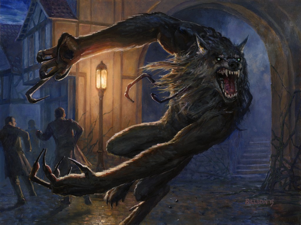 Tangleclaw Werewolf MtG Art from Eldritch Moon Set by Steven Belledin ...