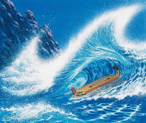 Tidal Wave MtG Art from Duel Decks: Merfolk vs. Goblins, Eternal ...