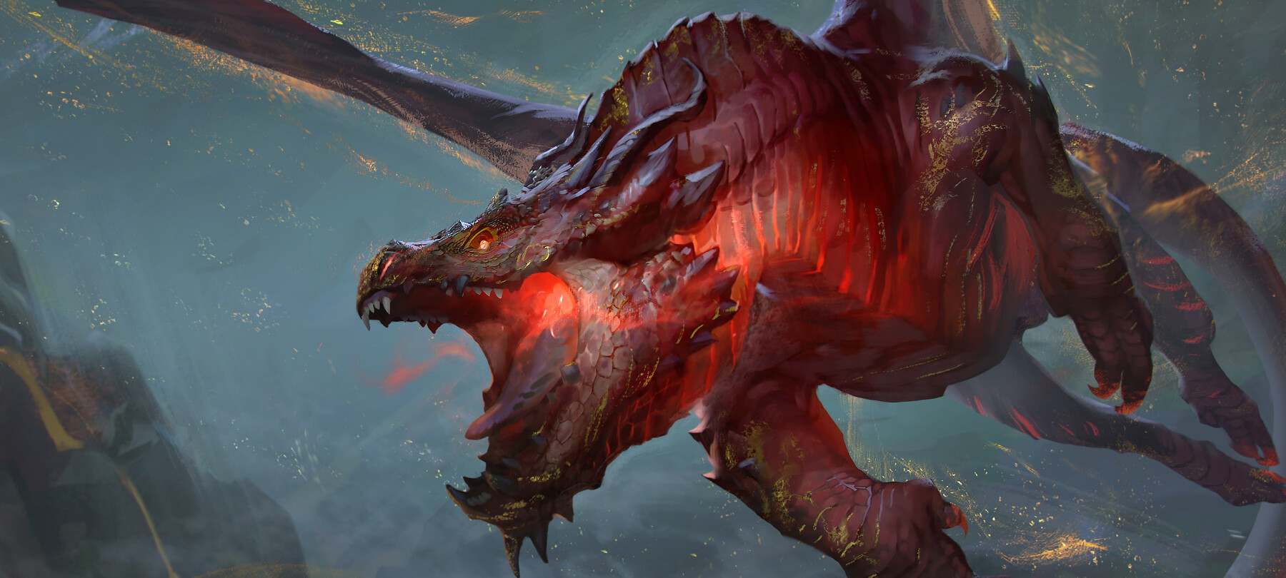 Backdraft Hellkite MtG Art from Commander 2019 Set by Rudy Siswanto ...