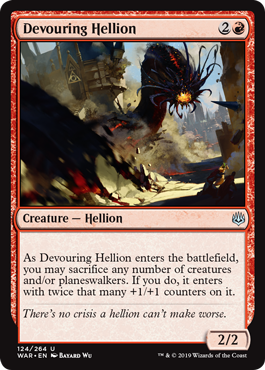 Devouring Hellion MtG Art from War of the Spark Set by Bayard Wu - Art ...