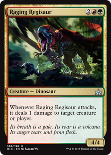 Raging Regisaur MtG Art from Jumpstart, Rivals of Ixalan Set by Bayard ...