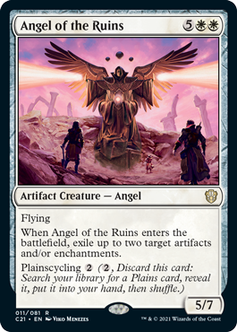 Angel of the Ruins MtG Art from Commander 2021 Set by Viko Menezes ...