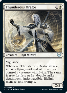 Thunderous Orator MtG Art from Strixhaven Set by Brian Valeza - Art of ...