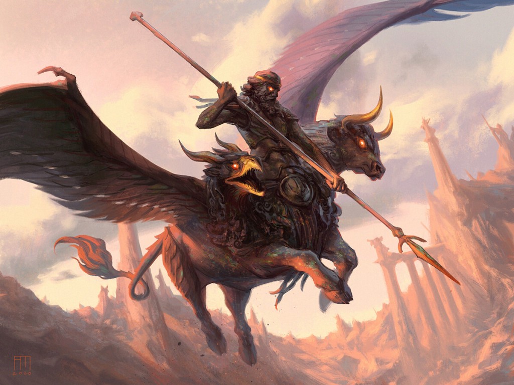 Triplicate Titan MtG Art from Commander 2021 Set by Andrew Mar - Art of ...