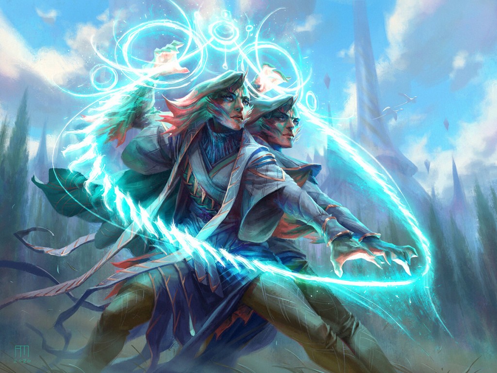 Adrix and Nev, Twincasters MtG Art from Commander 2021 Set by Andrew ...