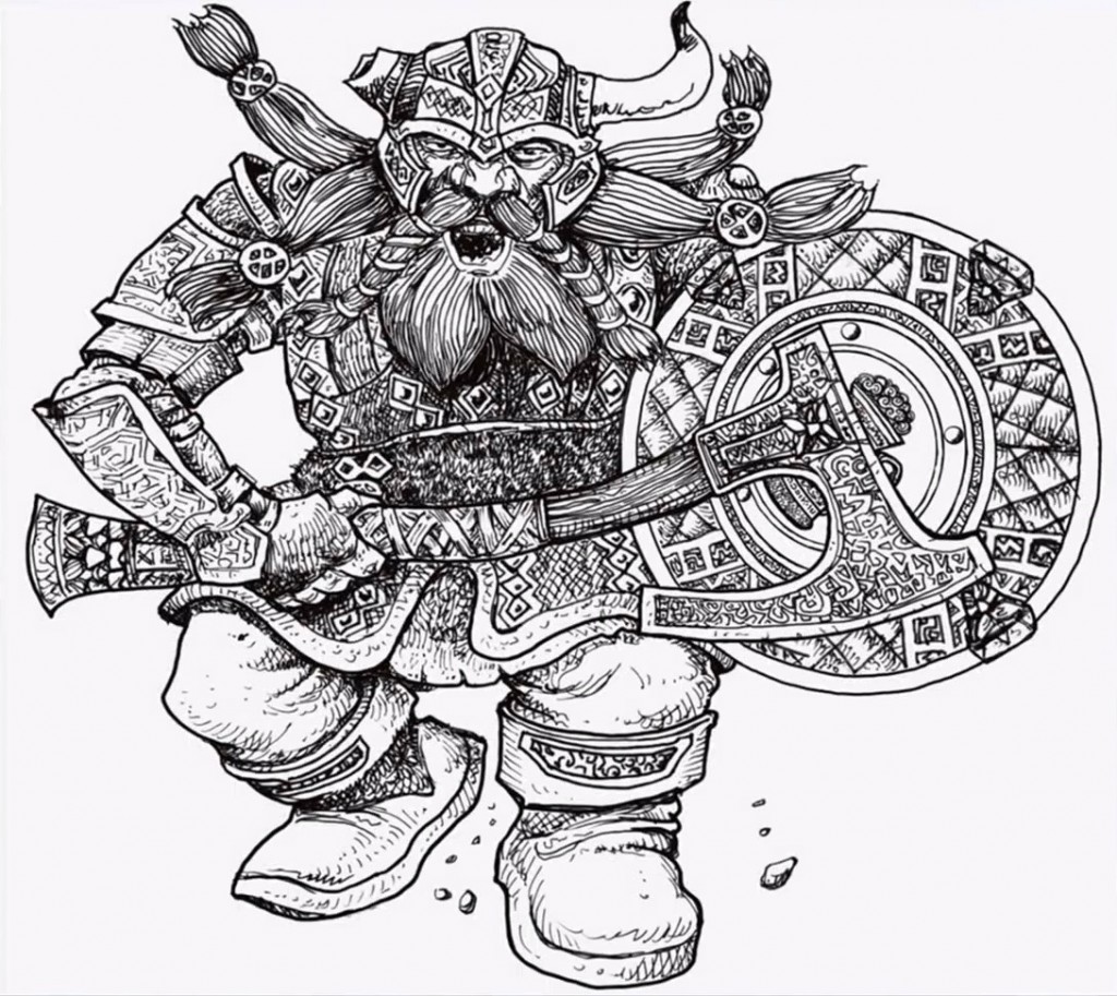 Bruenor Battlehammer (Variant) MtG Art from Adventures in the Forgotten ...