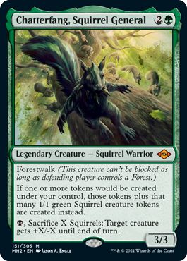 Chatterfang, Squirrel General MtG Art from Modern Horizons 2 Set by ...