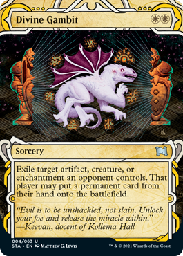 Divine Gambit MtG Art from Strixhaven, Strixhaven Mystical Archive Set ...