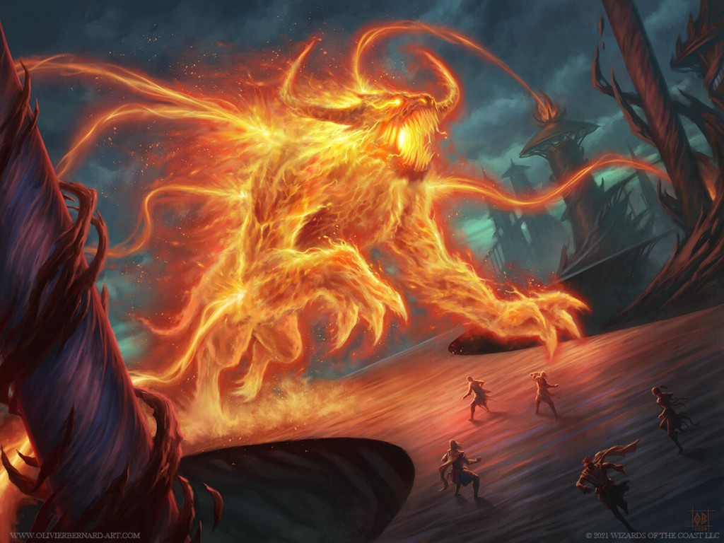 Inferno Project MtG Art from Commander 2021 Set by Olivier Bernard ...
