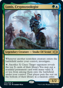 Lonis, Cryptozoologist MtG Art from Modern Horizons 2 Set by Andrew Mar ...