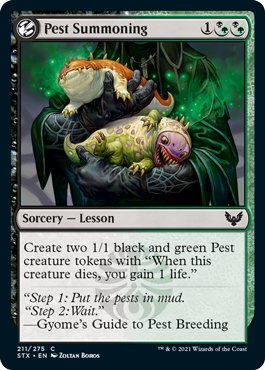Pest Summoning MtG Art from Strixhaven Set by Zoltan Boros - Art of ...