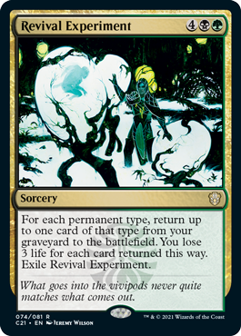 Revival Experiment MtG Art from Commander 2021 Set by Jeremy Wilson ...