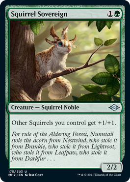Squirrel Sovereign MtG Art from Modern Horizons 2 Set by Ilse Gort ...