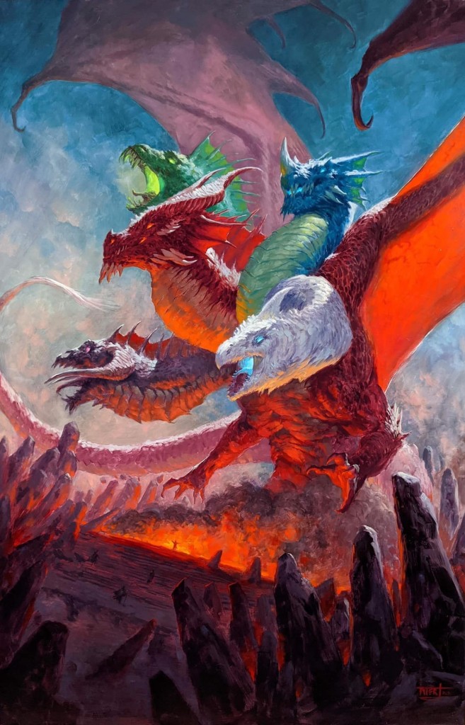 Tiamat (Variant) MtG Art from Adventures in the Forgotten Realms Set by ...