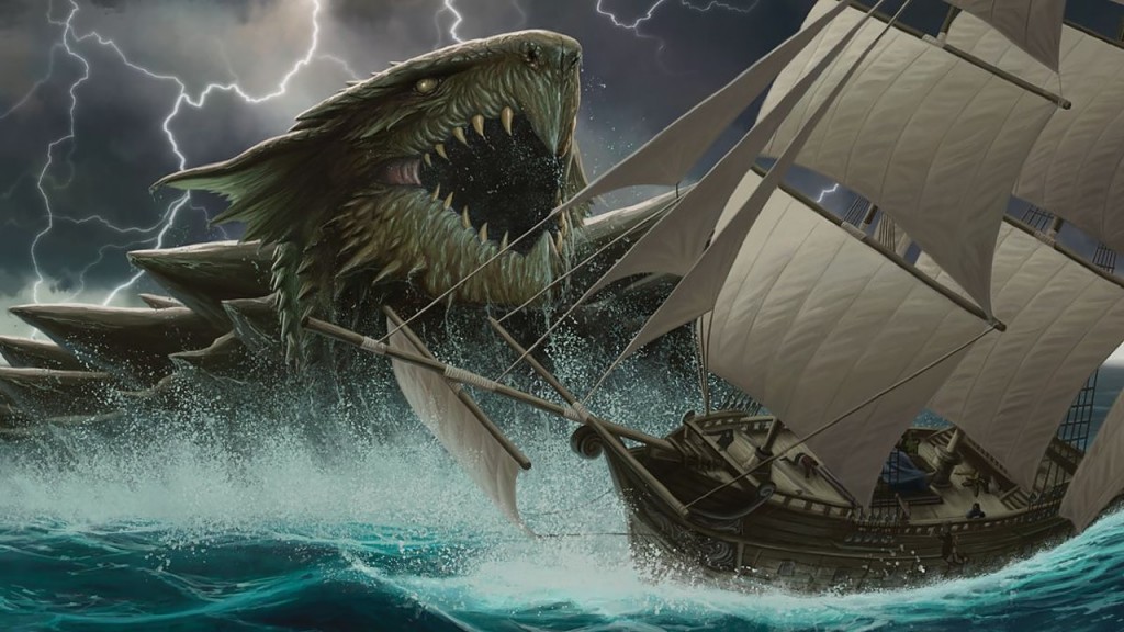 Dragon Turtle MtG Art from Adventures in the Forgotten Realms Set by ...