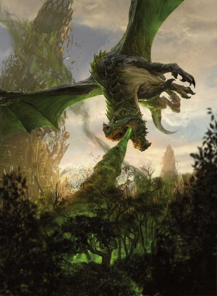 Green Dragon MtG Art from Adventures in the Forgotten Realms Set by ...