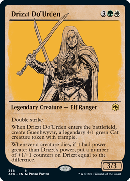 Drizzt Do'Urden (Variant) MtG Art from Adventures in the Forgotten ...