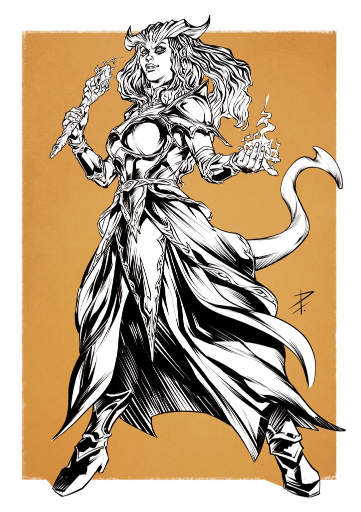 Farideh, Devil's Chosen (Variant) MtG Art from Adventures in the ...