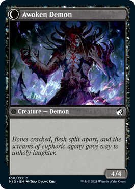 Awoken Demon MtG Art from Innistrad: Midnight Hunt Set by Tuan Duong ...