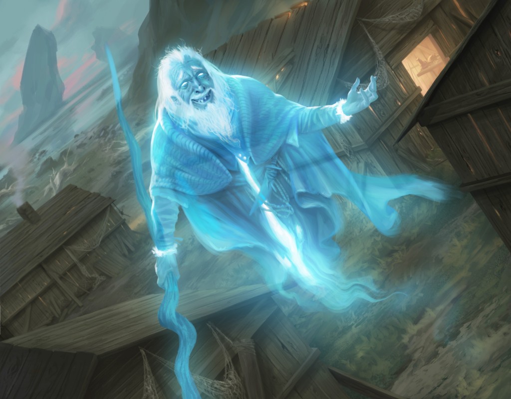 Benevolent Geist MtG Art from Innistrad: Midnight Hunt Set by Daarken ...