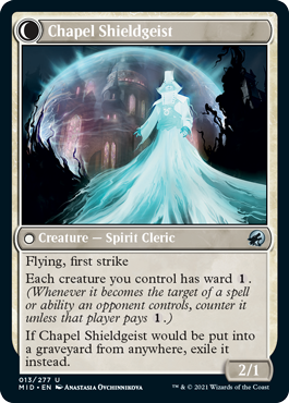 Chapel Shieldgeist MtG Art from Innistrad: Midnight Hunt Set by ...