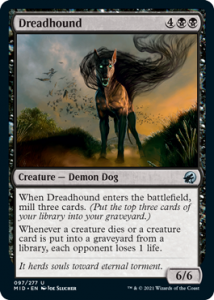 Dreadhound MtG Art from Innistrad: Midnight Hunt Set by Joe Slucher ...