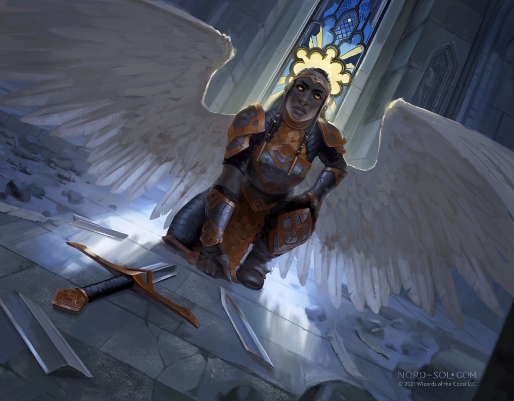Enduring Angel MtG Art from Innistrad: Midnight Hunt Set by Irina ...