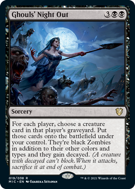 Ghouls' Night Out MtG Art from Innistrad: Midnight Hunt Set by Fajareka ...