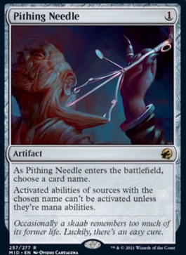 Pithing Needle MtG Art from Innistrad: Midnight Hunt Set by Ovidio ...