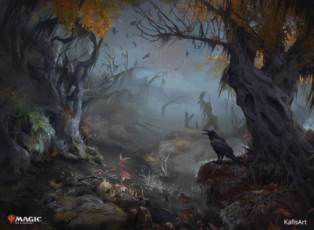 Swamp MtG Art from Innistrad: Midnight Hunt Set by Kasia 'Kafis ...
